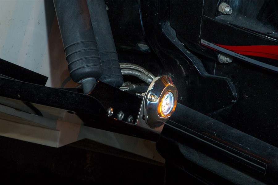 Mounting bracket for 60w single lens led underwater boat lights ...